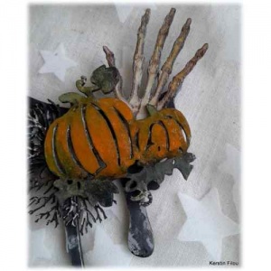 Skeleton Hand Bones Wood Shape for art and crafts